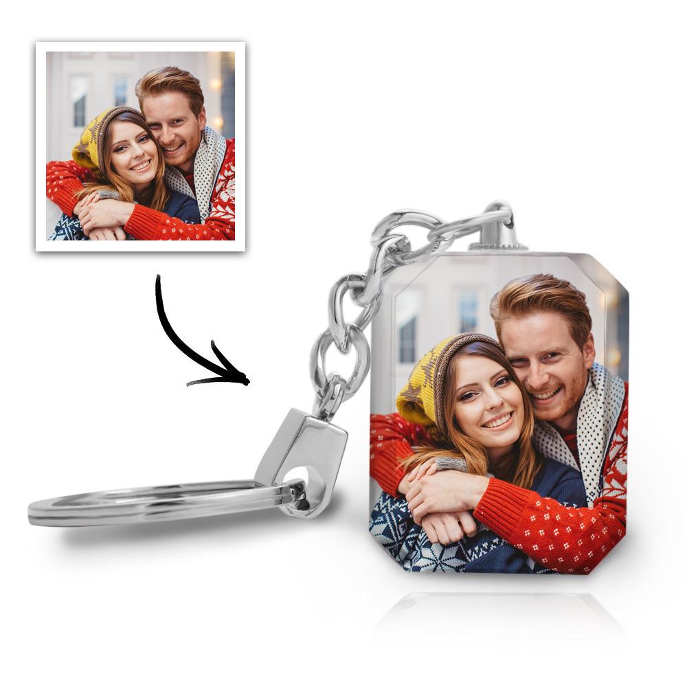 Custom Photo Keychain Crystal Keychains Romantic Gifts | MadeMine
