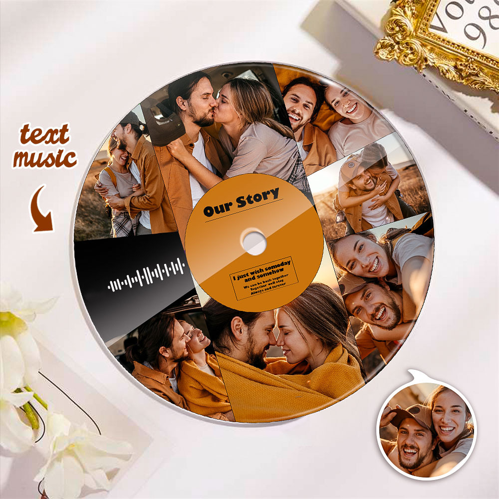 Custom Scannable Music Acrylic Photo Record Plaque 20*20cm | MadeMine