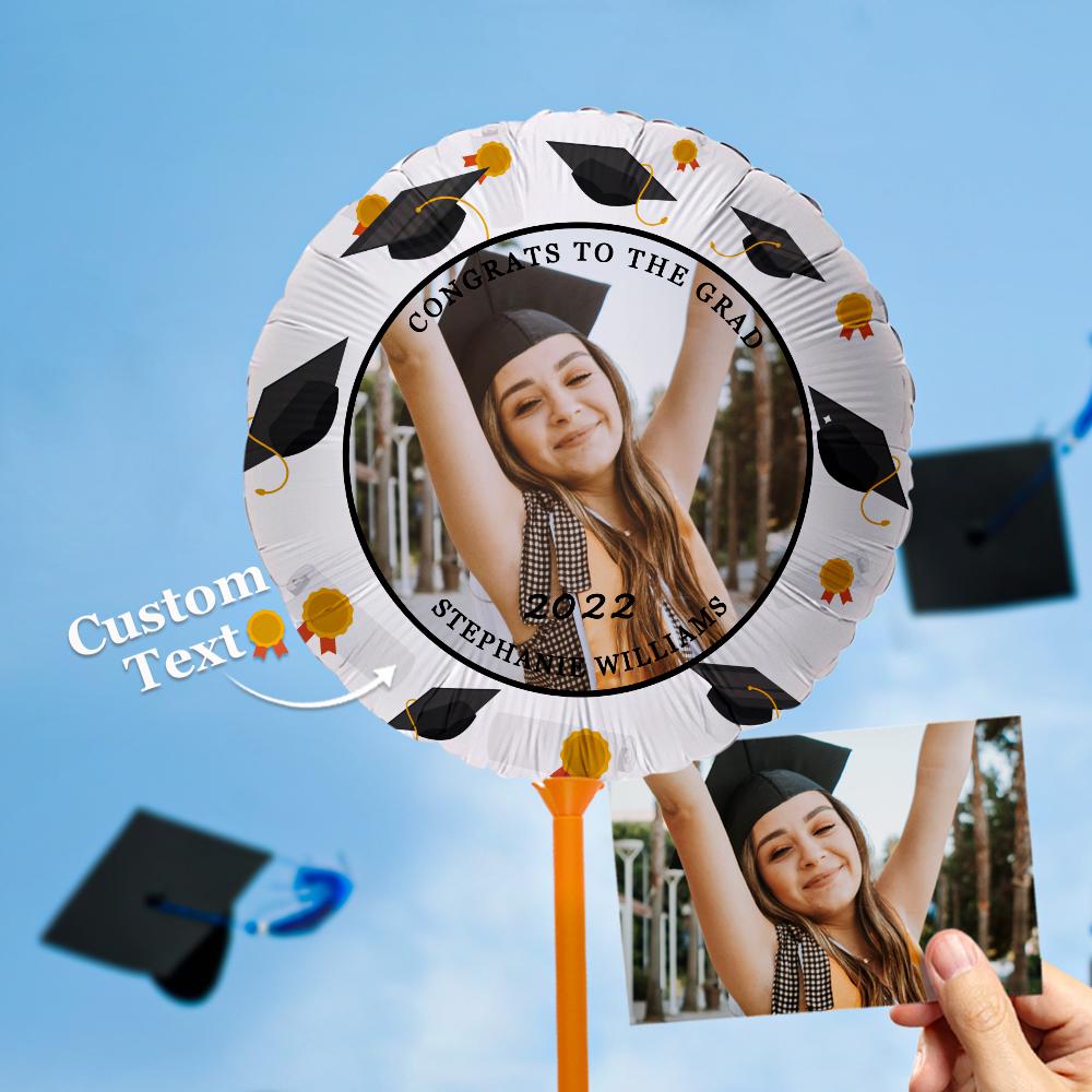 CONGRATS TO THE GRAD Balloons Custom Photo Graduation Balloons Party ...
