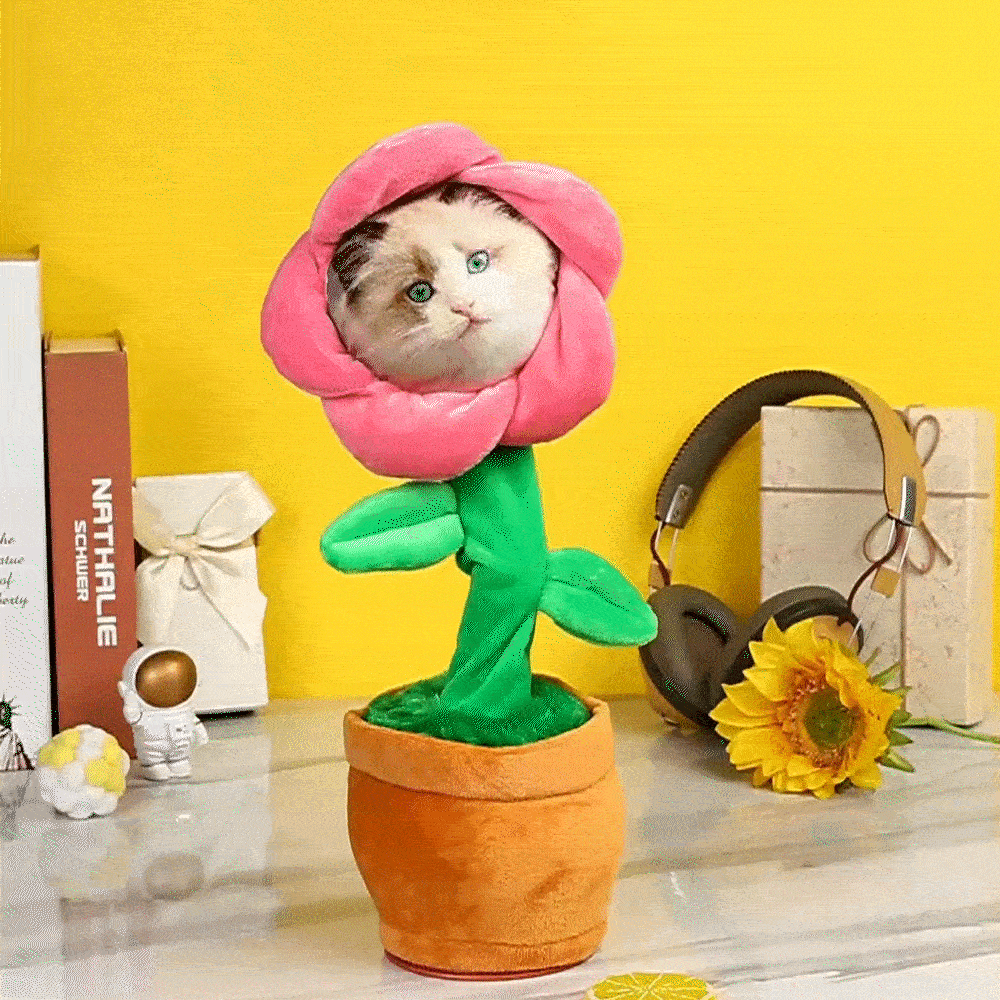 Custom Photo Dancing Plant Recording Music Toy Flower Singing Sunflower ...